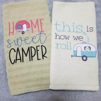 Happy Camper 12 Machine Embroidery Designs Multiple Sizes Included ...