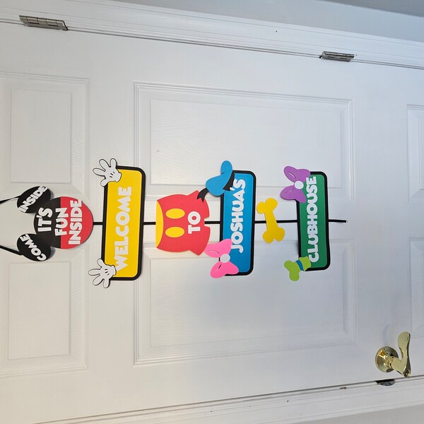 Clubhouse Inspired Birthday Door Sign - Etsy