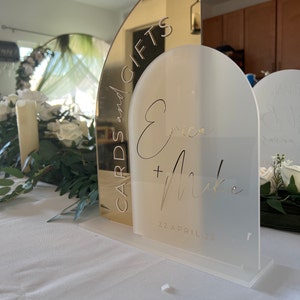 Cards and Gifts Sign Wedding Signage Gift Table Sign Gold Mirror ...