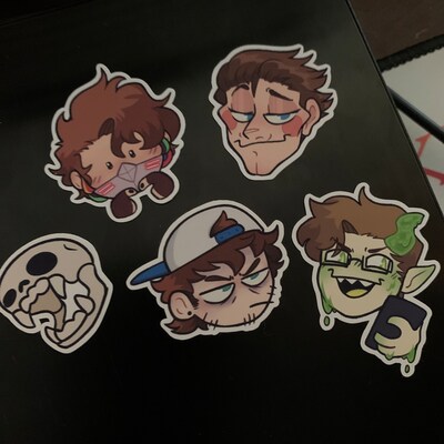 Generation Loss 9pc Sticker Set Slimecicle, Ranboo, Sneegsnag, Jerma985 ...