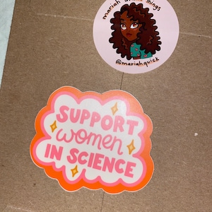 Support Women in Science Sticker / Glossy / Science / Nurse / Lab Tech ...