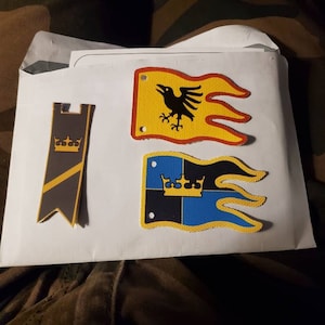 Lego Castle Fabric Flags, Various Styles and Factions. Minifigure Scale ...