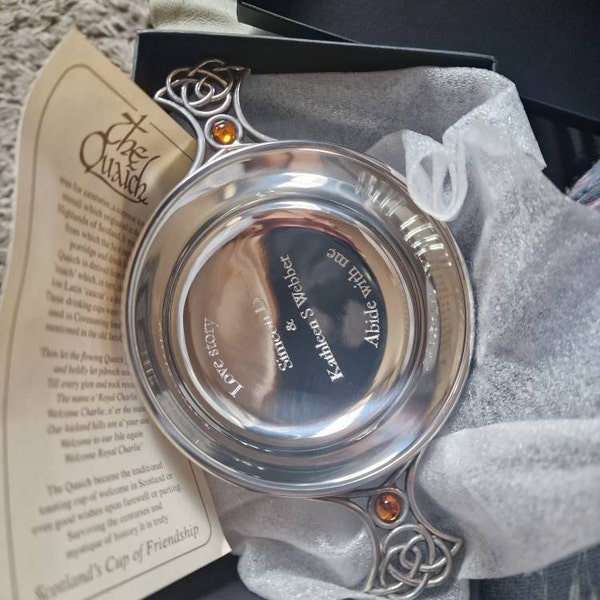 1 Pint Double Lines Fancy Handle Pewter Tankard With Free Text ...