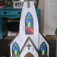 White Primitive Church - Etsy Canada