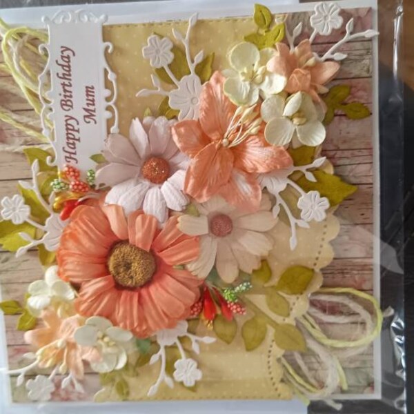 Large Boxed 8x6" Luxury Birthday 3D Card - 30th, 40th, 50th, 60th, 70th ...