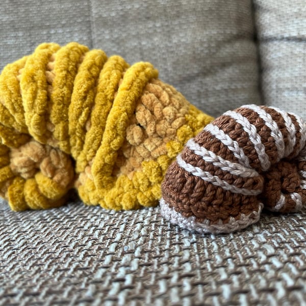 Little SNAIL Goes Back Into His Shell Crochet PATTERN - Etsy