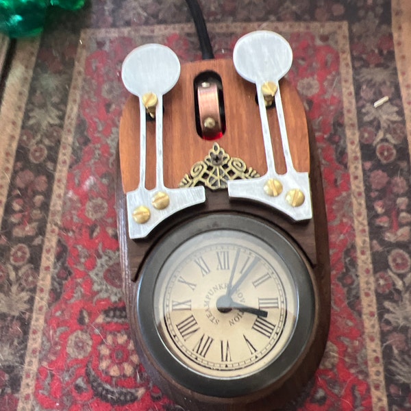 Set of Steampunk neo-victorian, Antique Look Mechanical Keyboard With ...