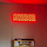 HORROR Movie Neon Sign,gothic Decor,movie Room Display Gift for Horror ...