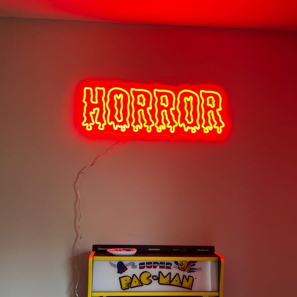 HORROR Movie Neon Sign,gothic Decor,movie Room Display Gift for Horror ...