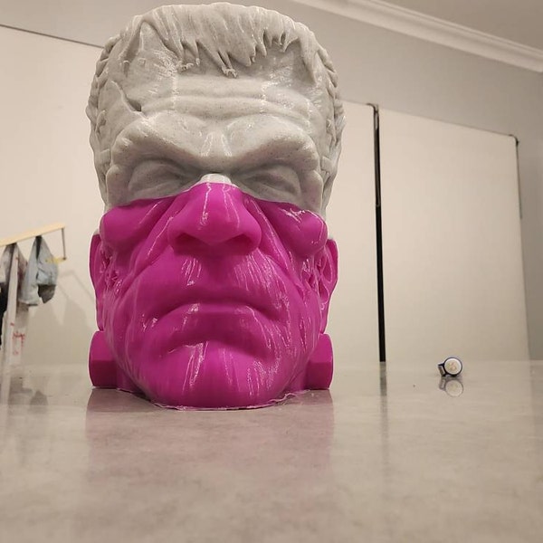 Frankenstein Head Candy Bucket STL File: Halloween Horror Prop (3D ...