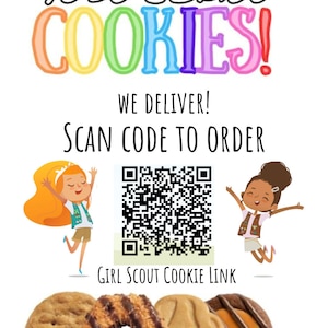 Girl Scout Cookie Certificate End of Season Digital Template Canva - Etsy