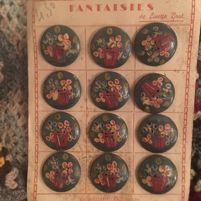 Antique Vintage French Glass Buttons Soft Pink 1.8 Cm 11/16 - Etsy