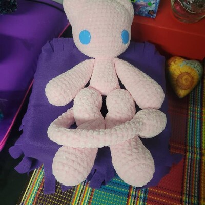Giant Mew Ready to Ship Crochet Doll/plush - Etsy