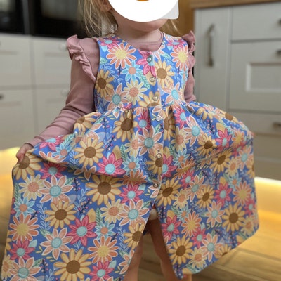 Smock Dress Sewing Pattern PDF Instant Download Linen Girls Dress ...