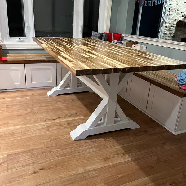 Seamless Trestle Table Frame, Free Shipping, Set of Two W/frame, Dining ...