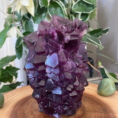 4 Lb. 3 Oz. 1 Ft.. 2 3/4 ENORMOUS AMETHYST POINT Dream Amethyst Point ...