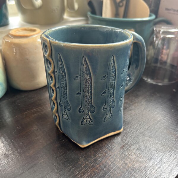 Sun Moon Mug, Night Sky Mug, Unique Handmade Ceramic Mug, Man in the ...