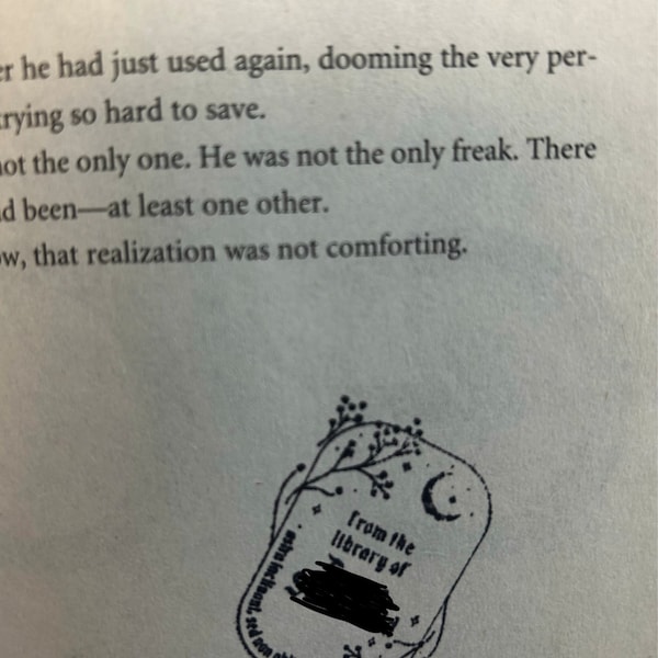 Moon Personalized Book Stamp | From the Library of | Ex Libris | This Book Belongs to | Book ...