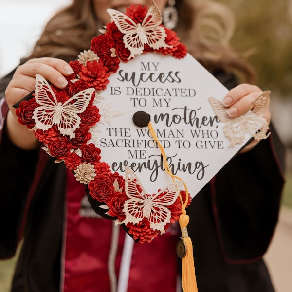 Plain Graduation Cap Topper | 2023 Graduation | Custom Plain Grad Cap ...