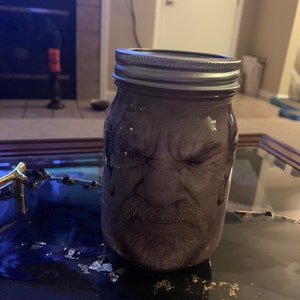 Halloween Decoration YOUR FACE in Jar, Scary Halloween Décor, Halloween ...