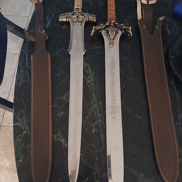 New Pair of CONAN THE BARBARIAN Handmade Atlantean Sword | Stainless ...
