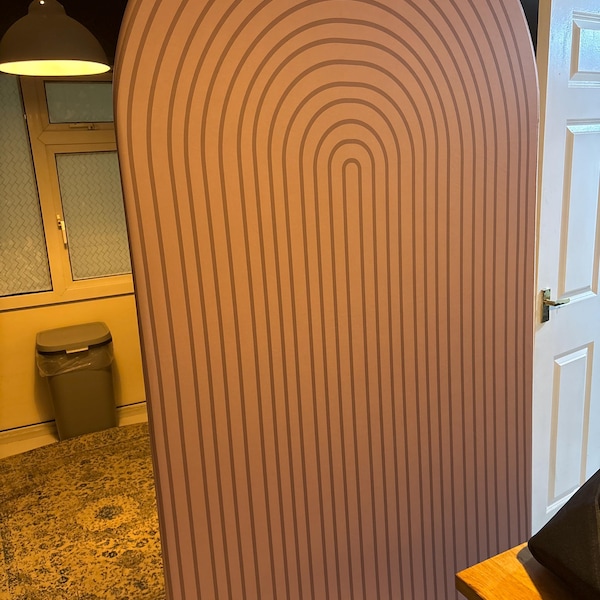 Solid Arch Stand Backdrop Beige Brown Fabric Chiara Wall Backdrop for ...