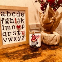 Valentines Day Gnome Mini Mason Jar, Love Perfect Mason, Tiered Tray Decor - Etsy Canada