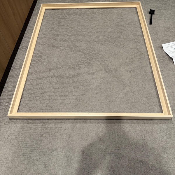 24x36 Frame | 24 X 36 Regular Floating Frame for 1.5" Canvas | Wooden ...