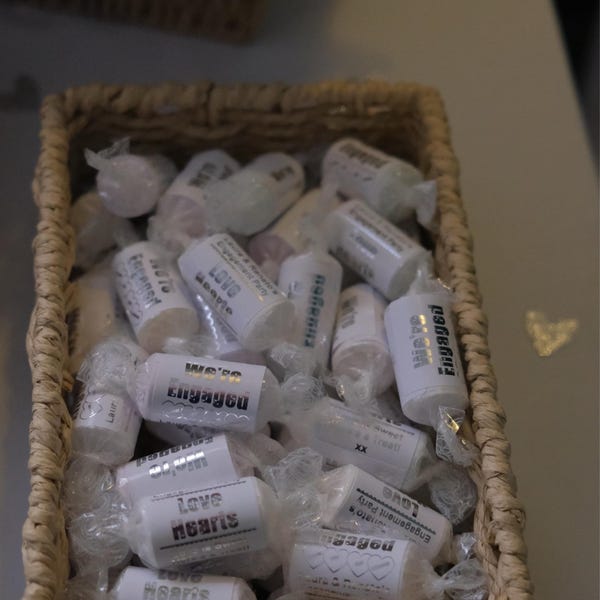 Personalised Printed Flying Saucers UFO Sweets, Wedding, Engagement ...