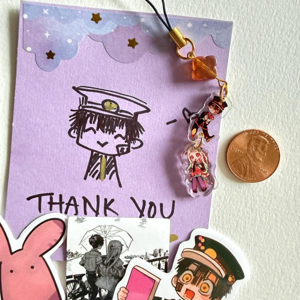Hanako & Nene Phone Charms - Toilet-bound Hanako Kun - Etsy
