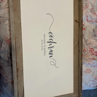 Rustic Wedding Guest Book Alternative, Wood Wedding Sign, Custom ...