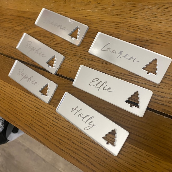 Christmas Party Place Names, Christmas Dinner Table Place Settings ...