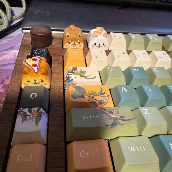 Bread Shiba- Artisan Key Cap - Kawaii Keycaps - Etsy