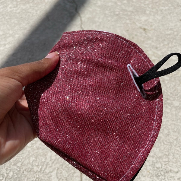 Reflective Disco Rave Face Mask, Festival Rainbow Iridescent Dressy ...