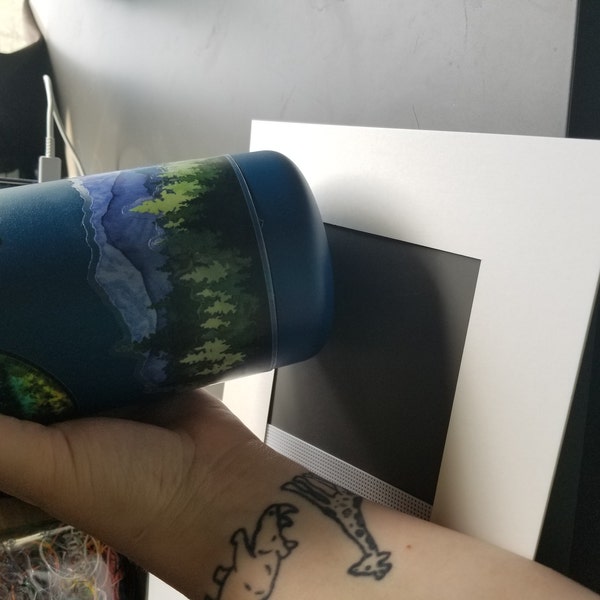 Northwest Landscape Wrap Sticker, 2"x8" Clear Vinyl Die Cut Sticker ...