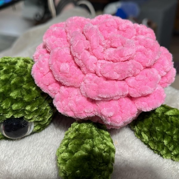 No Sew Rose Turtle Pattern- Crochet Daisy Turtle- Crochet Turtle ...