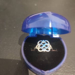 Silver Polyamory Heart Infinity Knot Ring Throuple Ring Pride Jewelry ...