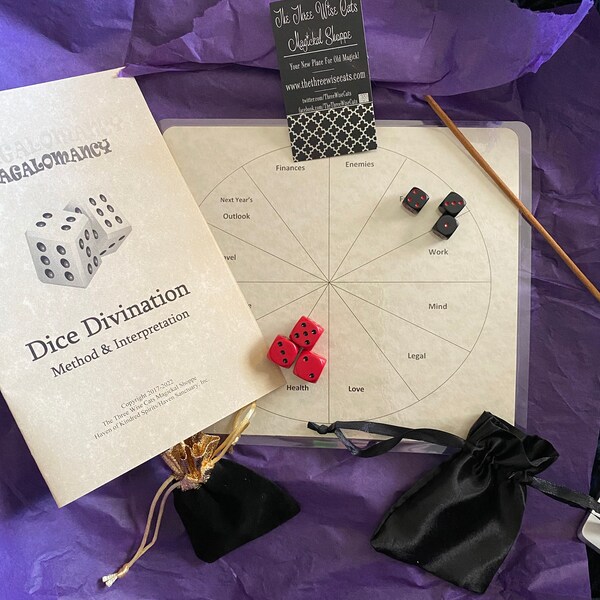 Dice Divination Kit--divination Astrogalomancy Prediction Future - Etsy