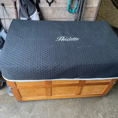 Custom Tack Trunk Top Cover With Embroidery by Bobbigee's - Etsy