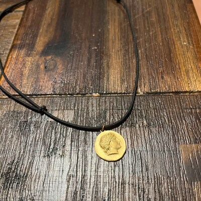 God Apollo Ancient Greek Coin Pendant Necklace, Greek Gouri, Greek ...