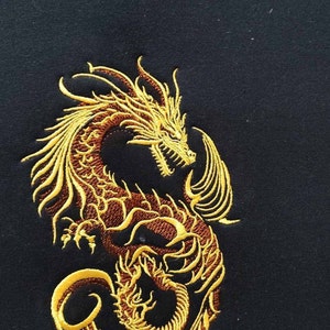 Golden Dragon Machine Embroidery Design Golden Dragon Embroidery Files ...