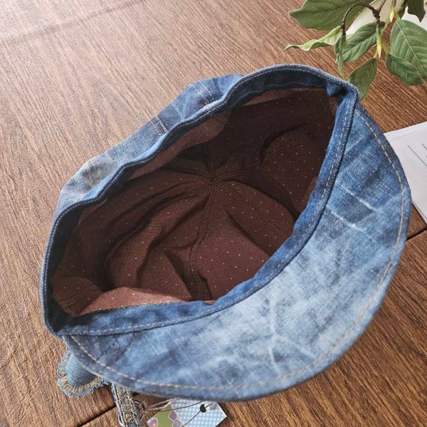 Handmade Denim Crossbody Purse, Casual Small Pouch of Shabby Jeans ...