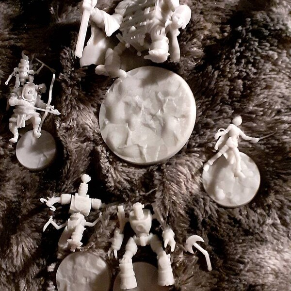 3D Printed Miniatures 4k Resin Printer Witch Set Fantasy RPG Miniatures ...