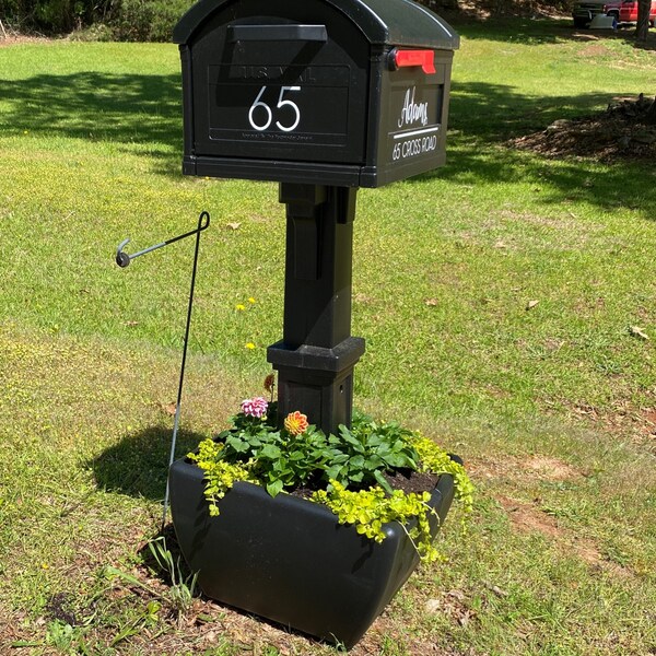 Snappot® Mailbox Planter Box - Resin Planter Extra Large Flower Pot ...