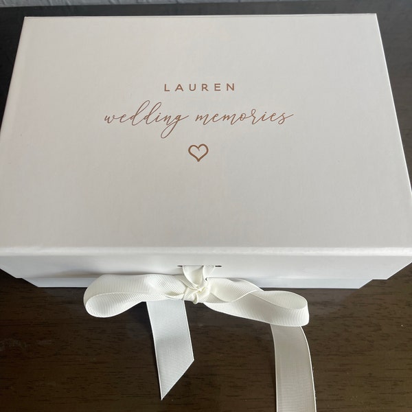 My Beautiful Bride Keepsake Gift Box Personalised: A5 Wedding Hamper ...