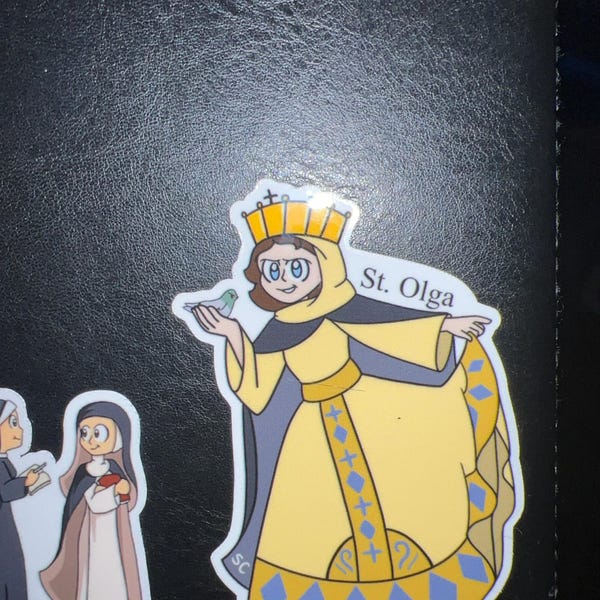 St. Bernadette Soubirous Sticker, Catholic Stickers, Saint Stickers ...