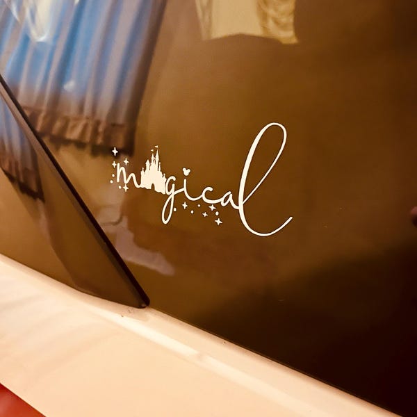 Disney Magical Car Decal, Disney Car Sticker, Disney World Decal ...