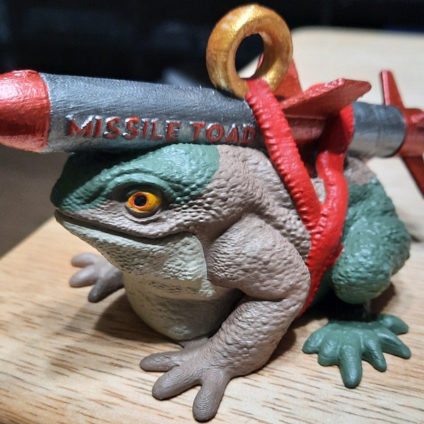 Missile Toad Mistletoe Christmas Ornament 3D Print - Etsy