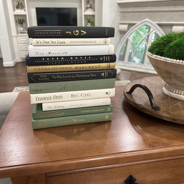 Home Decor Books by Color for Home Decor and Staging, Neutral Book ...