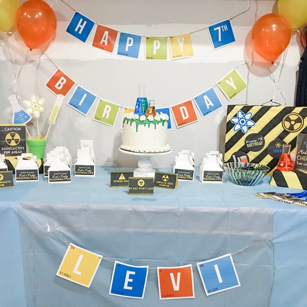 Science Birthday Decorations, Science Party Decorations, Mad Scientist ...